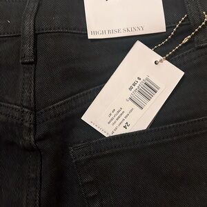 WeWoreWhat | Jeans | Wewore What High Rise Skinny Zip Black Denim Jean ...